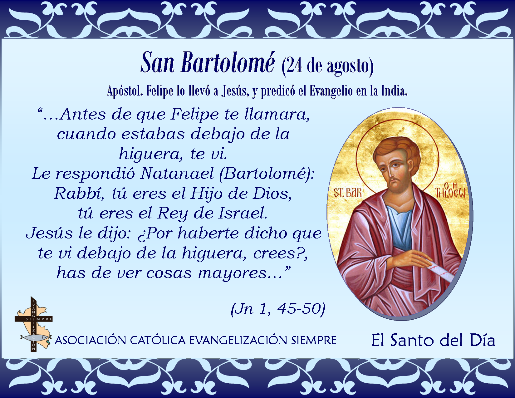 Agosto Evangelizacion Siempre